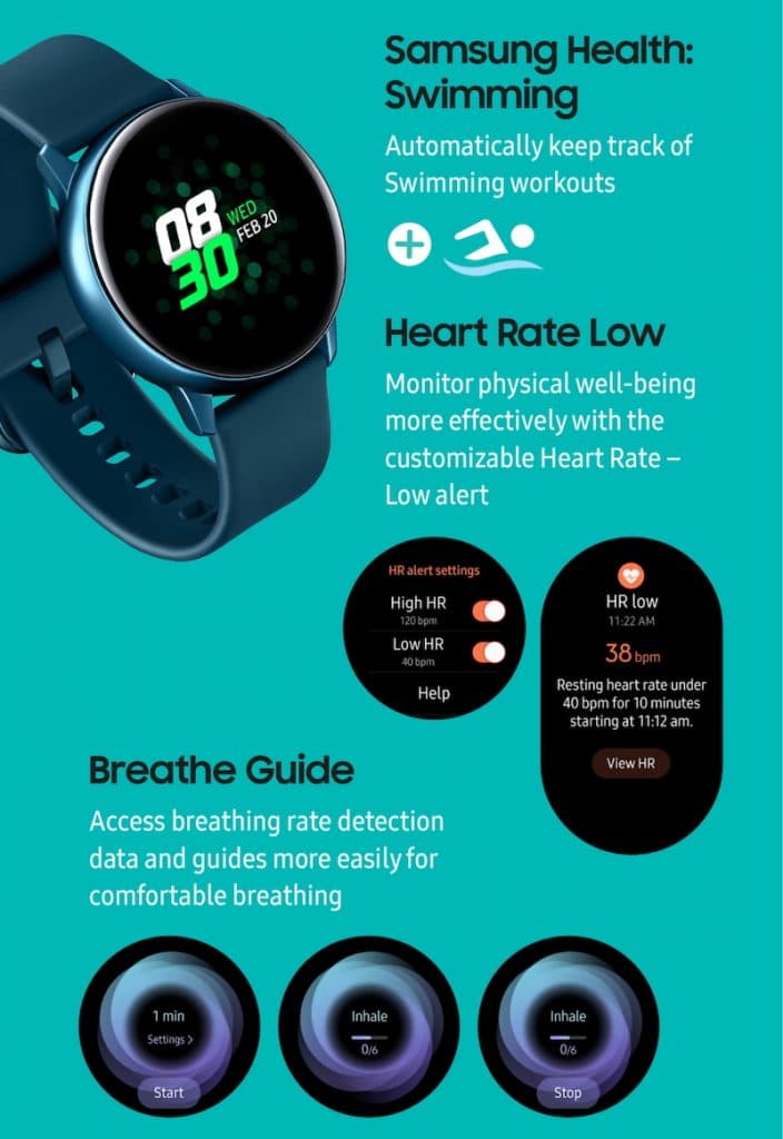 Firmware update makes Galaxy Watch Active smarter & sportier