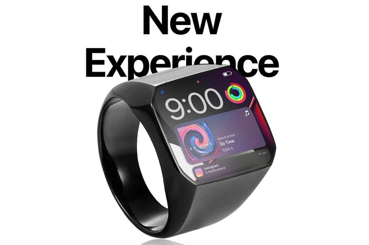 These concept images imagine what an Apple smart ring could look like