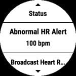 This is how to enable the Garmin abnormal heart rate alert