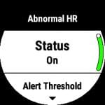 This is how to enable the Garmin abnormal heart rate alert
