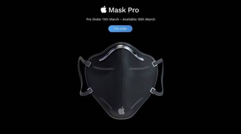 Apple Mask, a funny concept of an alternative take on coronavirus ...