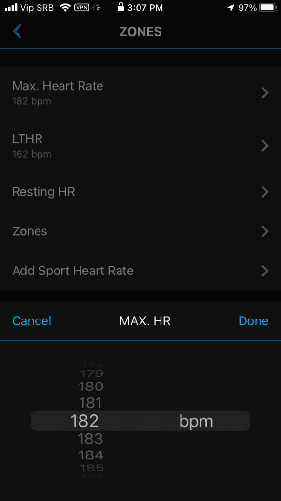 How to set or change heart rate zones on a Garmin watch