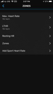 How to set or change heart rate zones on a Garmin watch