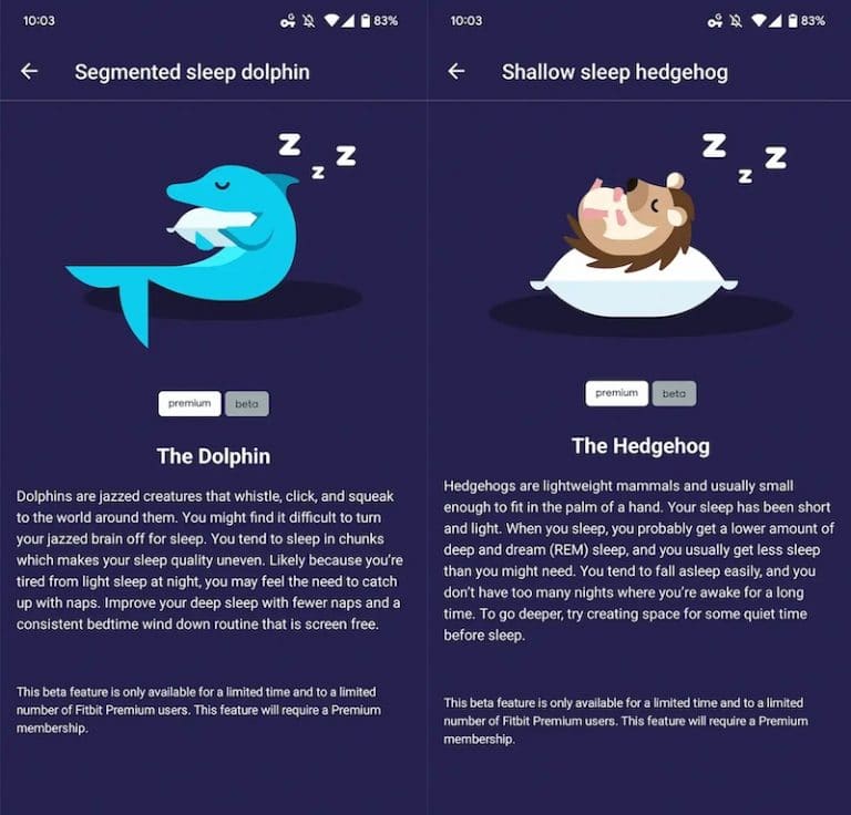 New Fitbit Premium Member feature encourages sleep with cute animal ...