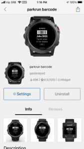 How to add your Parkrun barcode to a Garmin or Apple watch