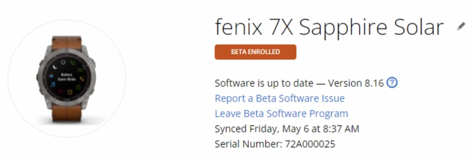 Garmin makes it easier to install Beta software on Fenix, Epix & Enduro