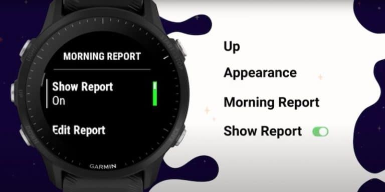 Garmin Morning Report explained