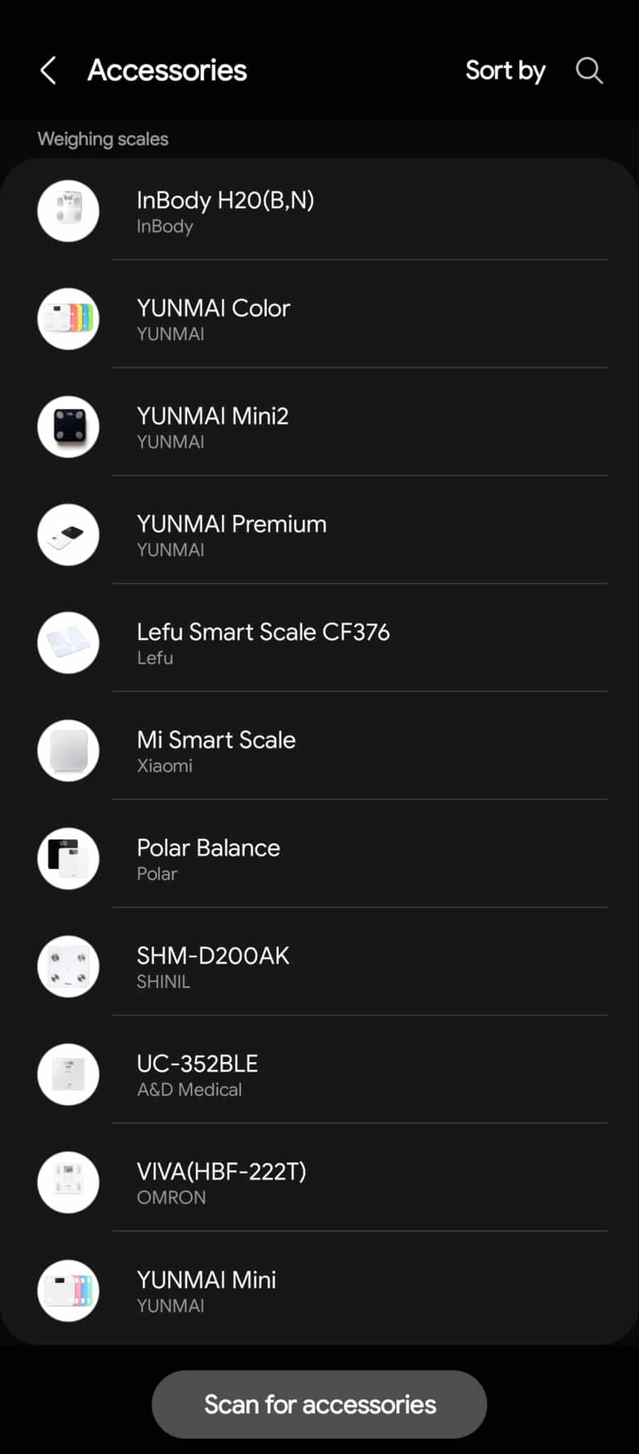 Smart scales that work with Samsung Health