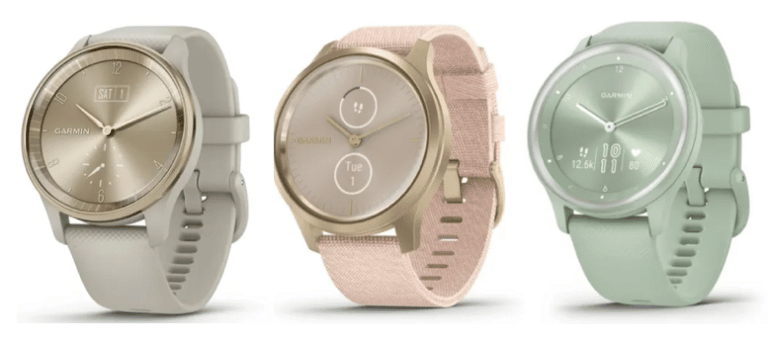 Garmin Vivomove Trend vs Style vs Sport: comparison feature