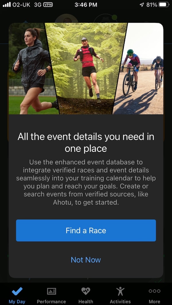 Race prep made easy: A look at Garmin enhanced event database