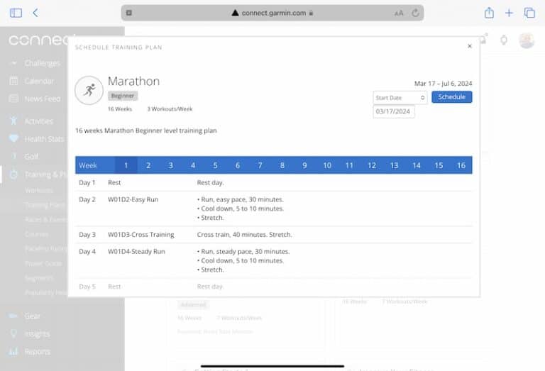Installing Garmin marathon training plans: Your easy guide