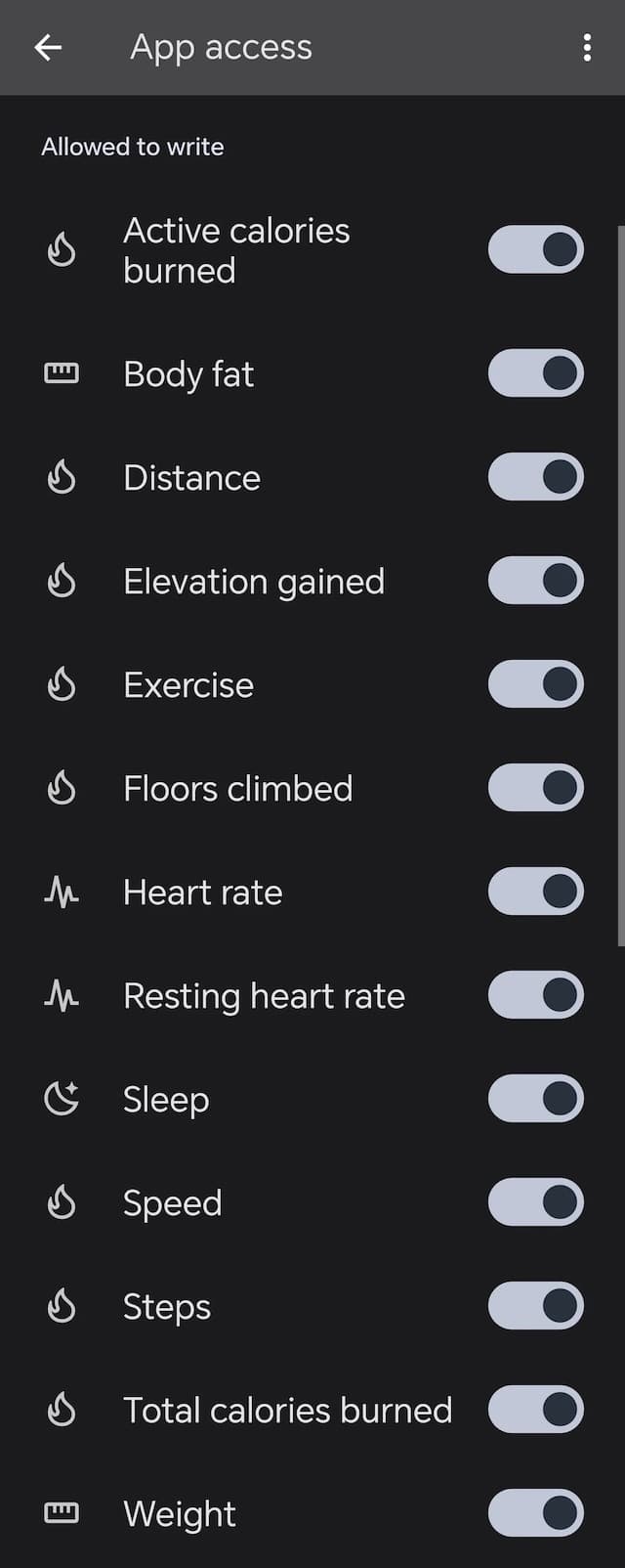 Garmin data sync with Google Health Connect is now working