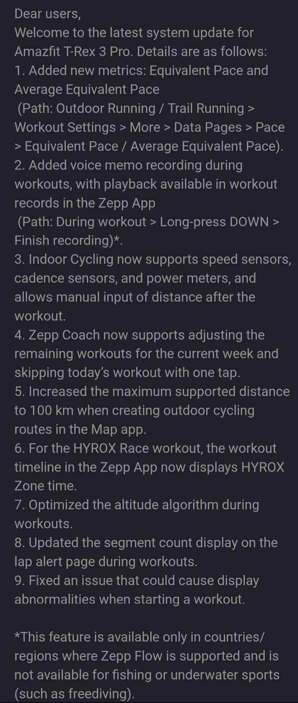 Amazfit T-Rex 3 Pro firmware gets voice memos and new pace metrics