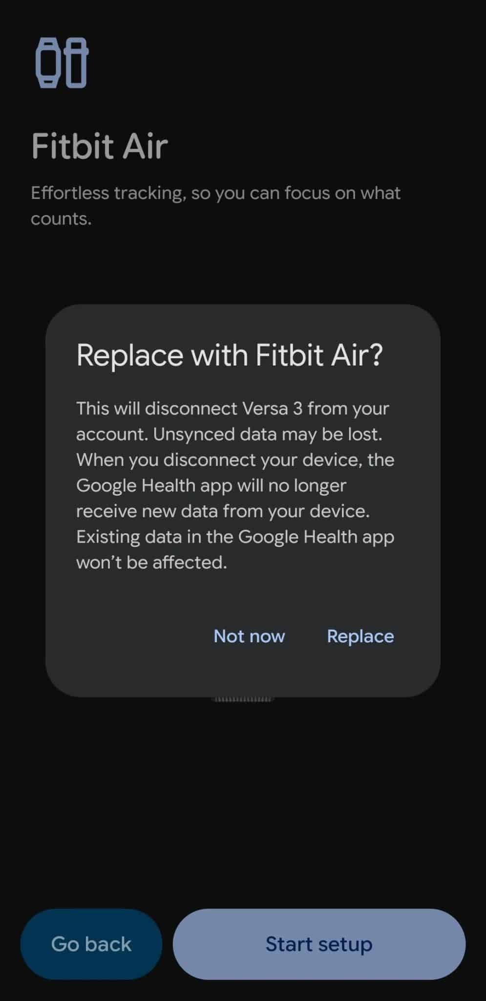 Fitbit Air works with Pixel Watch, but not other Fitbits